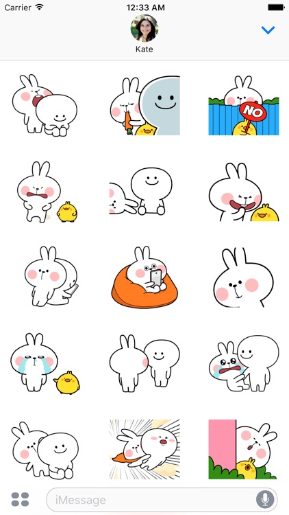 Smiling Rabbit Animated Stickers by Carlos Solana Martinez