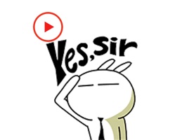 Tuzki With Work - Animated Stickers by Thiet Duong