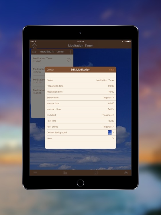 Meditation Timer Pro for iPad by 倩 赵
