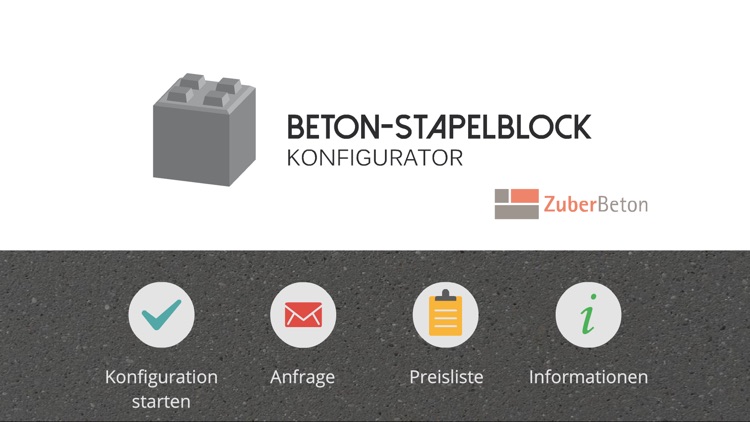 Beton-Stapelblock Konfigurator by Zuber Beton GmbH