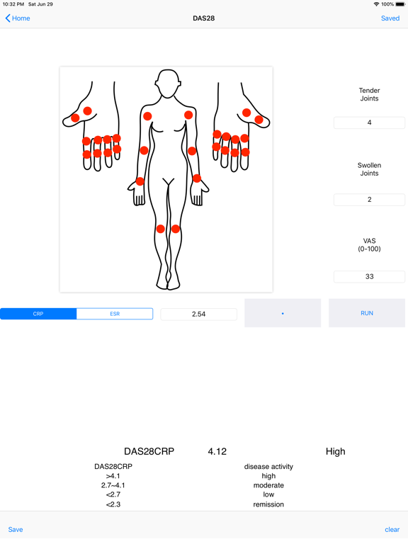 DAS28/ACR-EULAR criteria | App Price Drops