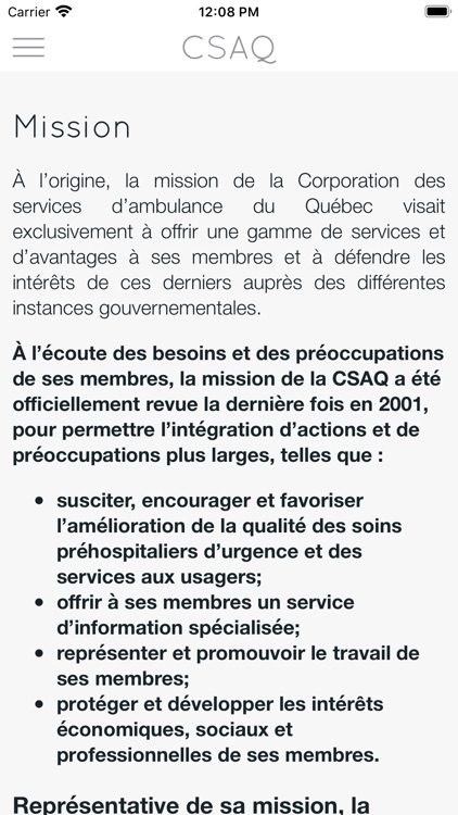 CSAQ by Corporation des services d'ambulance du Québec