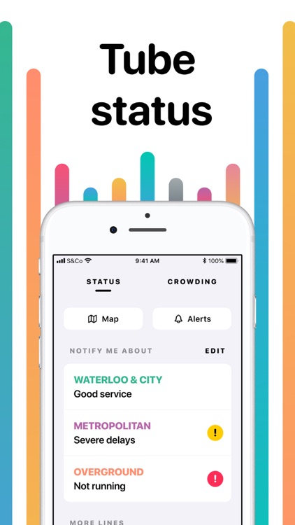 Tube crowding, map & status by Daniel Budynski