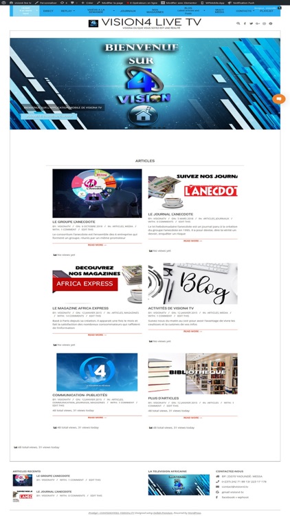VISION4 TV LIVE STREAMING by rosine assoumbang nguele