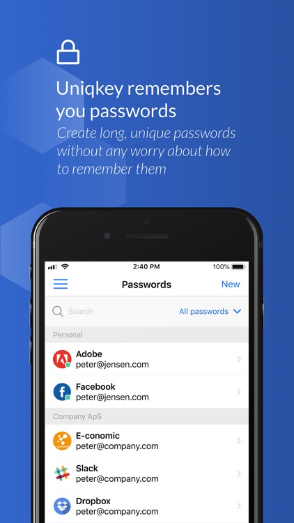 Uniqkey - password manager by UniqKey ApS