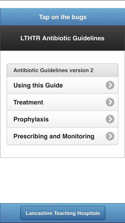 Tap on the bugs by Lancashire Teaching Hospitals NHS Foundation Trust