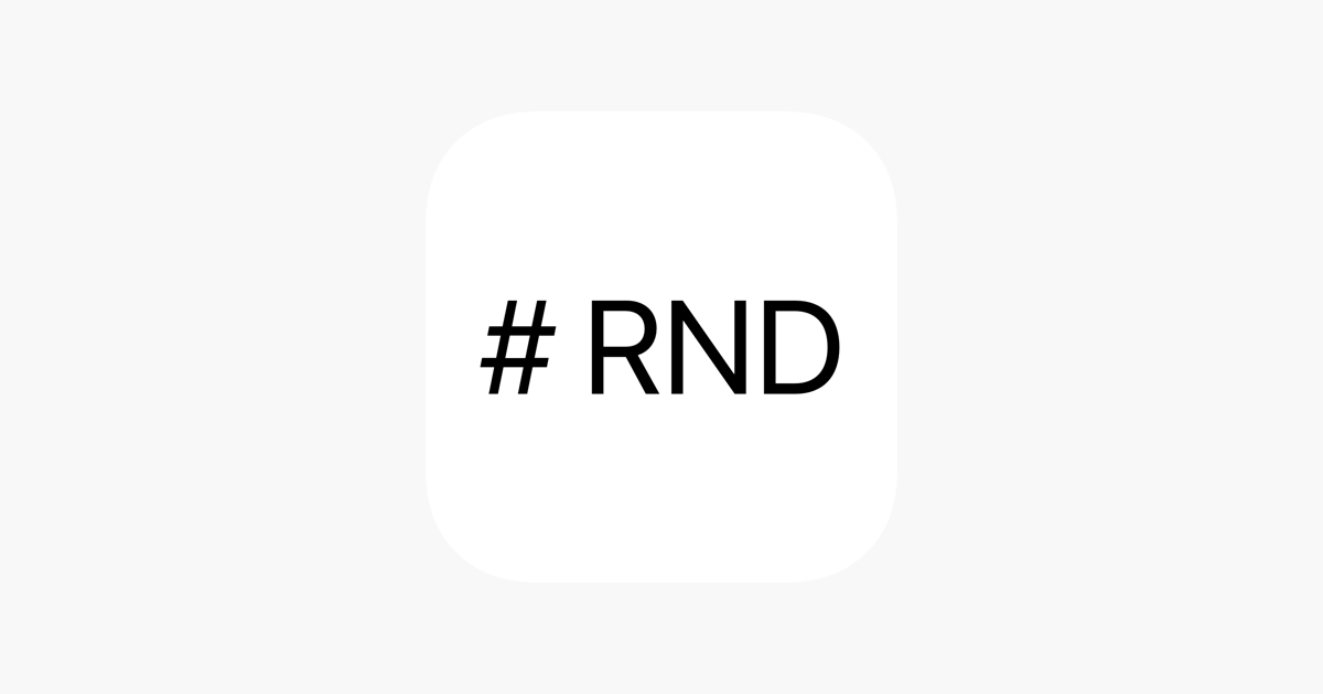 ‎app Store 上的《rnd Random Number Generator》 