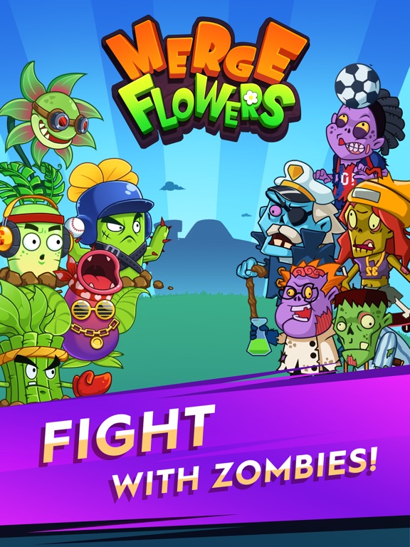 Merge Flowers vs. Zombies for iPhone