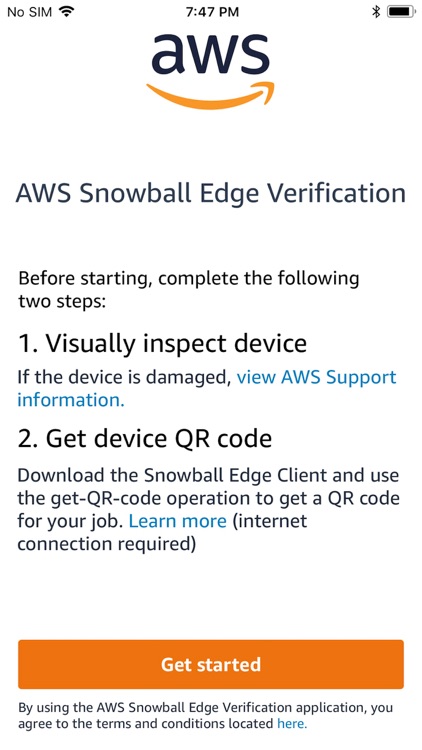 AWS Snowball Edge Verification by AMZN Mobile LLC