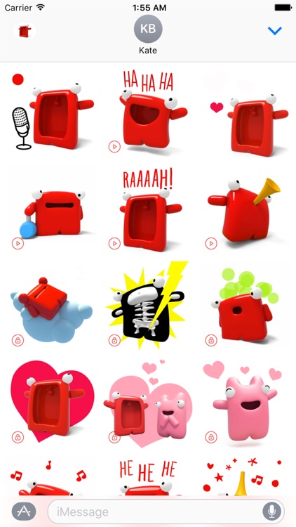 Talking Carl Stickers by Tayasui.com