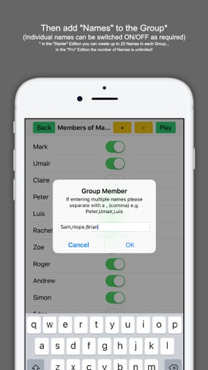 ‎Random Name Selector Starter en App Store