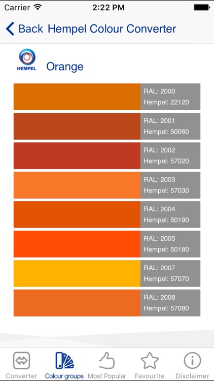 Hempel Colour Converter by Hempel