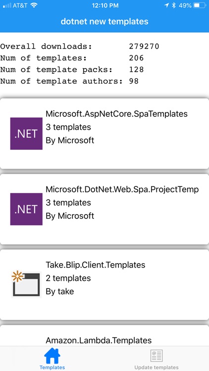 dotnet templates by Sayed Hashimi