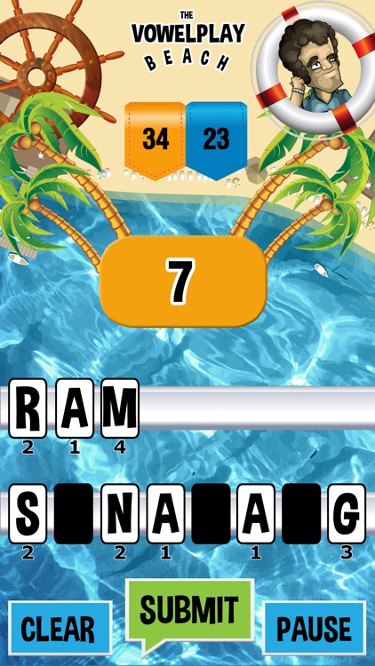 Vowelplay Beach - Anagrams by Reapptions