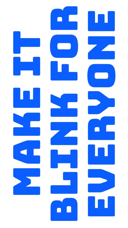 Blink Led Banner fullscreen by Ilaria Furlan