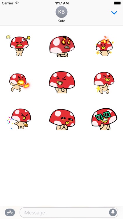 Moving Mushroom Emoij Sticker by Nguyen Hoang