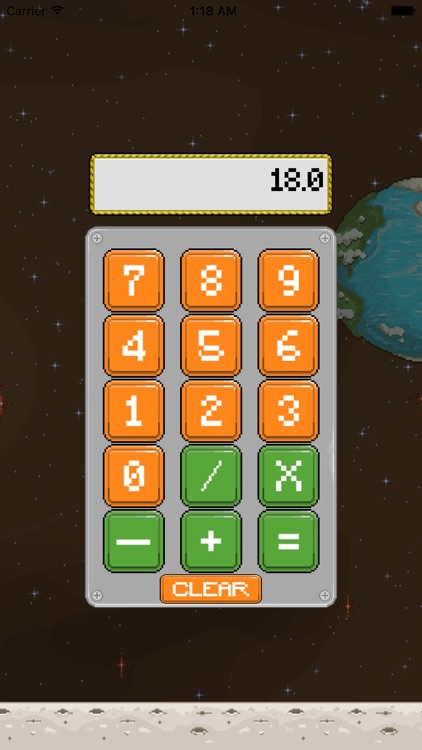Retro Calc Moon Space by KENNETH GRANDBERRY