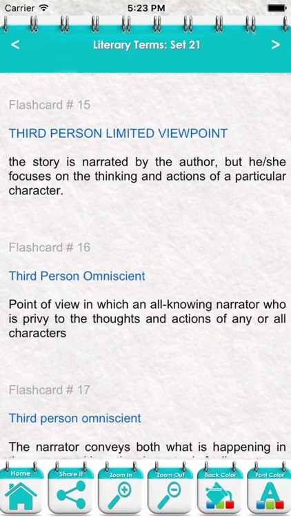 Literary Terms: 1200 Flashcards by Fathia Najar