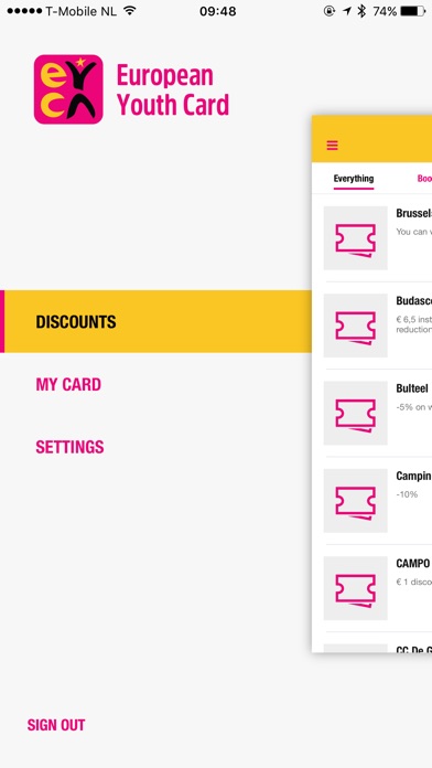 European Youth Card for iPhone - APP DOWNLOAD