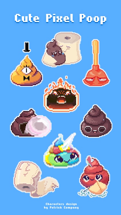 Cute Pixel Poop by Horsie in the Hedge LLP