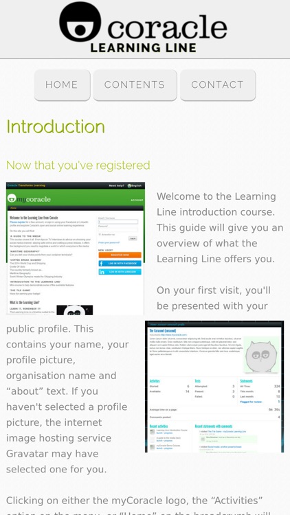 Learning Line Introduction by Coracle