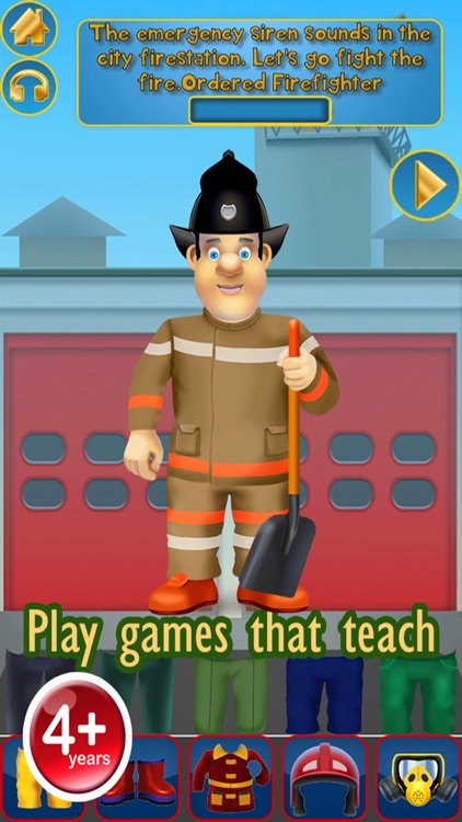 My Brave Fireman Rescue Design Storybook - Advert Free Game by Epic Fun ...
