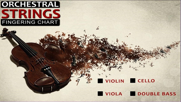Orchestral Strings Fingering Chart (Violin, Viola, Cello, String Bass ...