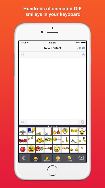 Smileys Keyboard: Custom GIF animated emoticon and emoji keyboard by ...
