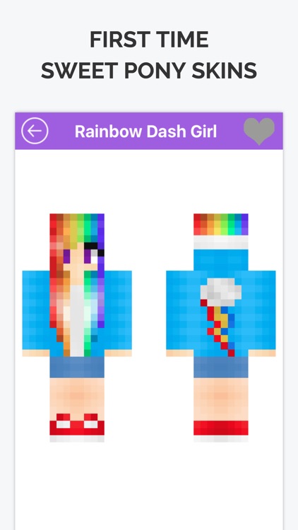 Sweet Pony Skins for Minecraft by Nisha Mehta