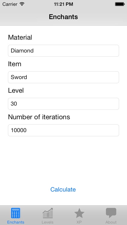 EnchantCalc - An Enchantment Calculator for Minecraft by Donald Burr