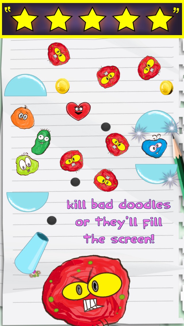 Doodle Catch - Fun Shoot The Bad Guy Game iPhone App