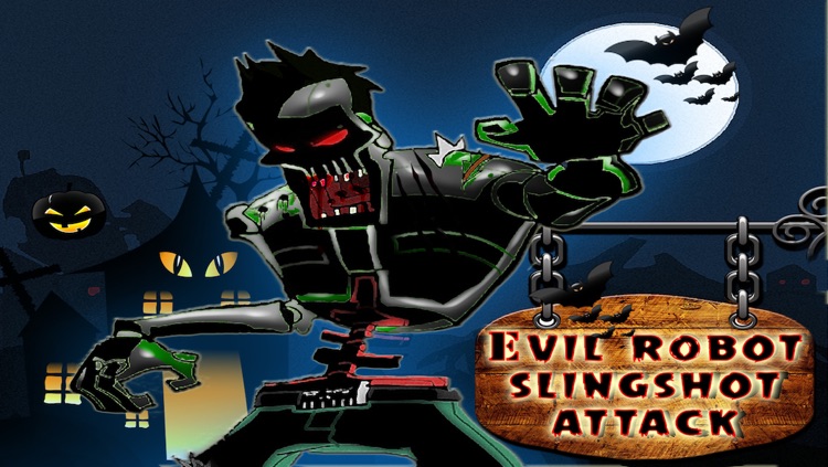 Evil Robot Slingshot Attack by Zoie Tesheira