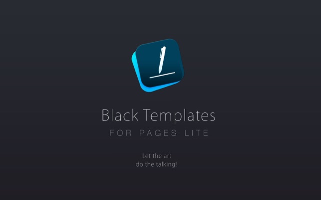 ‎Black Templates for Pages Lite on the Mac App Store