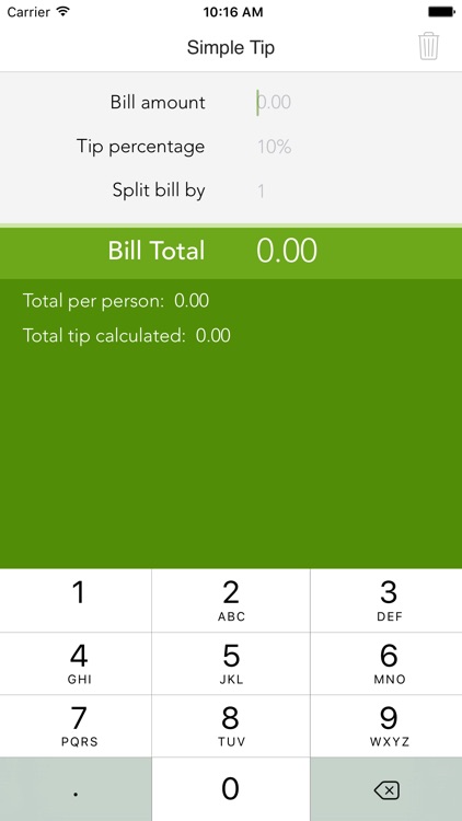 Simple Tip - Easy to use tip calculator & bill splitter by Sergei Muller