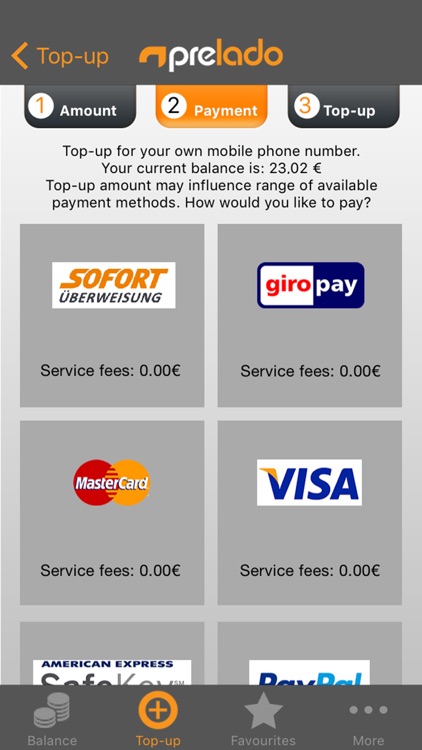 prelado - Prepaid Top-up by PEACHES Mobile GmbH