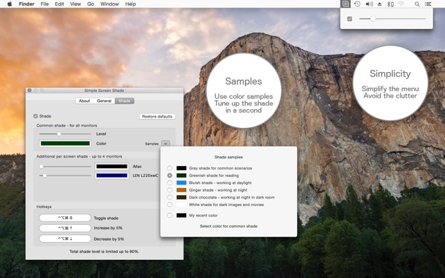 【Mac OS APP】Simple Screen Shade 讓你的眼睛更舒服一點~簡單的螢幕亮度工具 – Dr.愛瘋 APP Navi