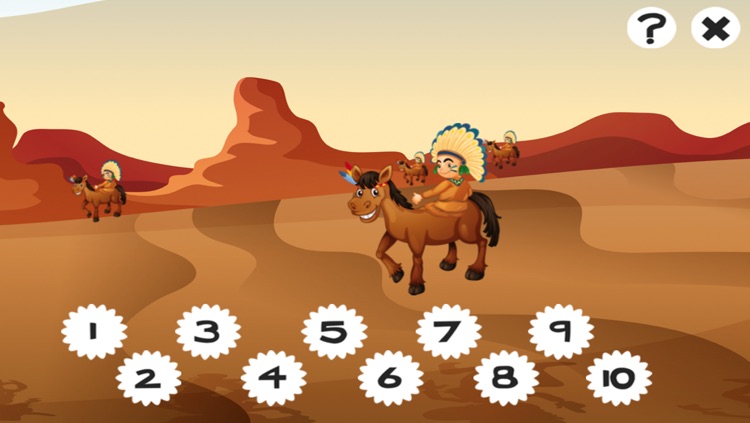 A Cowboy Counting game for children: Learn to count the numbers 1-10 by ...