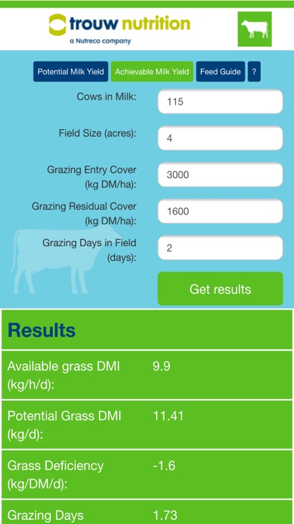 TN Milk Yield From Grazing 1.0 by Trouw International B.V.