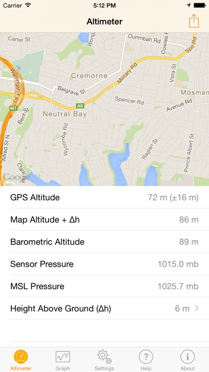 HyperAltimeter - Barometer and Altitude Tracker by ozPDA