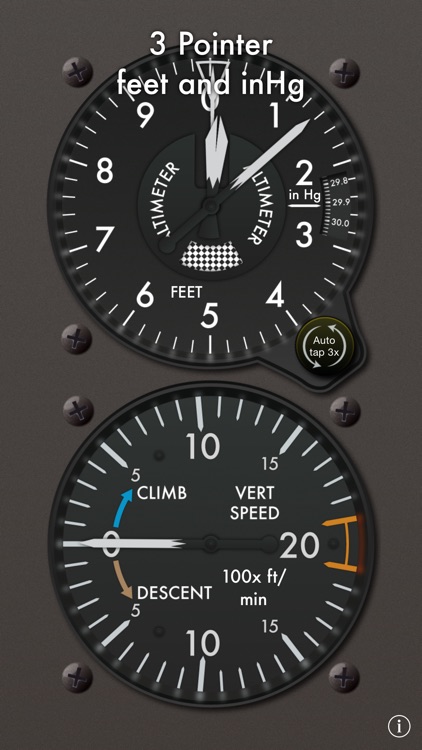 MSL - Aviation Altimeter and VSI for iPhone 6 or 6 Plus by Hollingtech ...