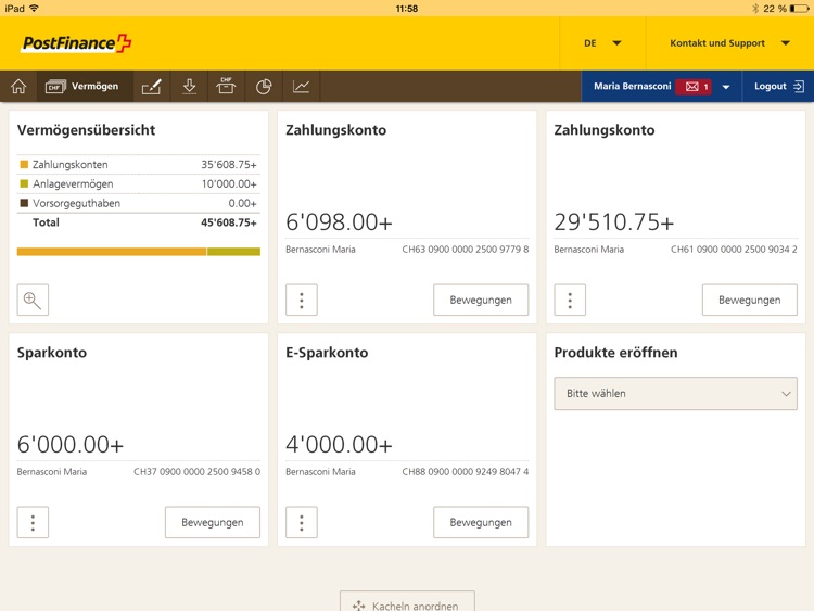 PostFinance E-Finance by Die Schweizerische Post