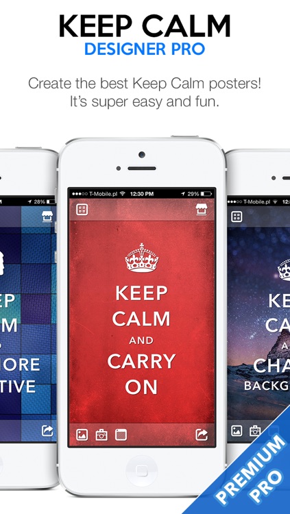 Keep Calm Designer PRO - Create Custom Posters and Wallpapers by theM Dev