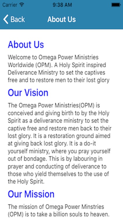 Omega Power Ministries by Benny Katchy