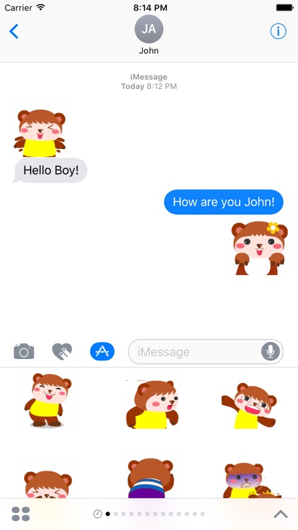 Pretty Bear Gifs & Emojis & Stickers For iMessage by fatna chaib