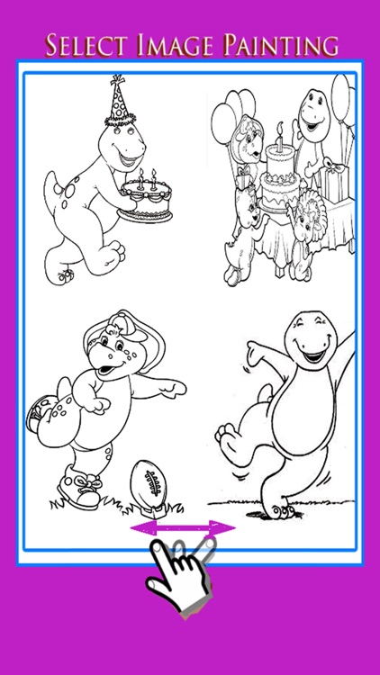 Painting Game Barney And Friends Edition by Jurarat Meesong
