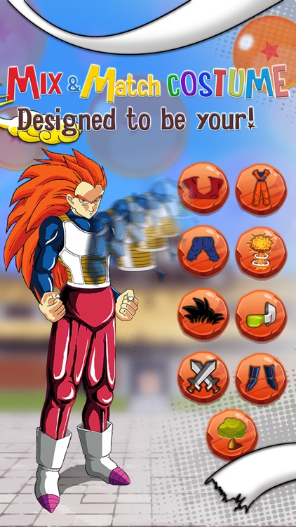 Dress up Manga Create Fashion -"for Super Saiyan " by Burapat Sawadee