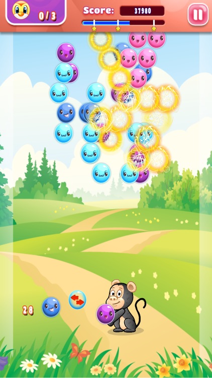 Cartoon Chimp Bubble Popper - FREE - multi-level forest adventure by Daniel Shneor