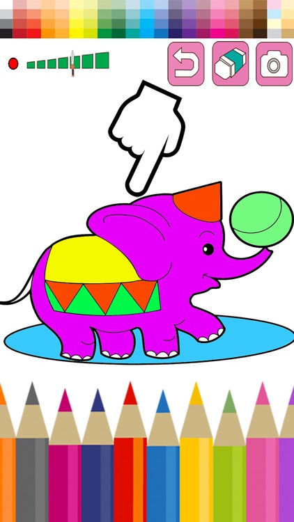 Coloring addition worksheets Kindergarten elephant by Patara Ruthai