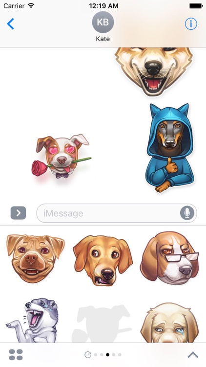 Dog Stickers for iMessage by Dan Steven