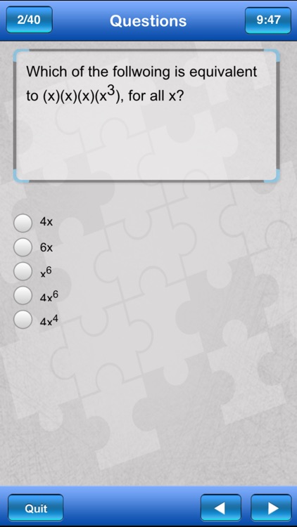 Advance Mathematics (Multiple Choice Test) by Atit Purani